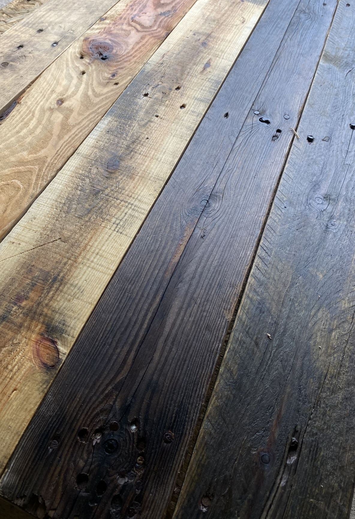 Oiled UV Protection Rustic Reclaimed Wood Cladding - 1 Square Meter Pa ...