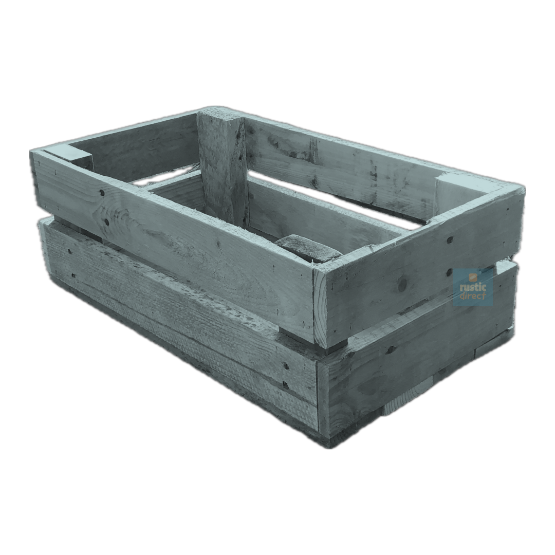 Rustic Direct Rectangular Eco Wood Crate 2 Tier - Eggshell – Rustic ...