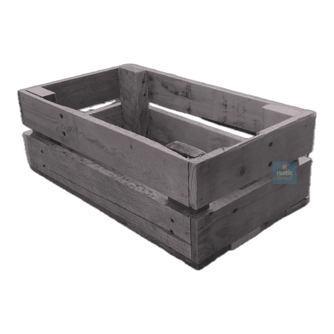 Rustic Direct Rectangular Eco Wood Crate 2 Tier - Winter Sky – Rustic ...