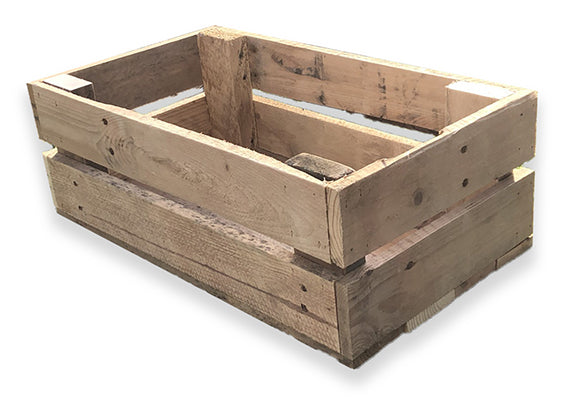 Rustic Direct Rectangular Eco Wood Crate 2 Tier 60cm x 30cm – Rustic ...