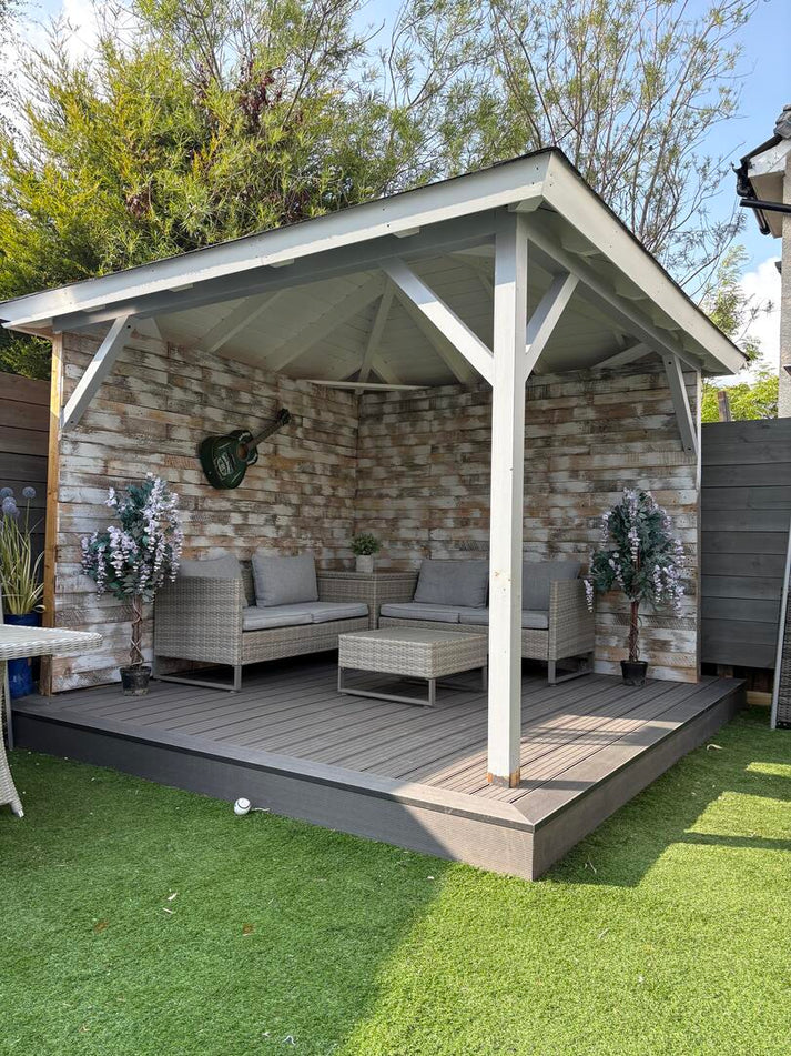 Greywash Rustic Wood Cladding - 1 Square Meter Pack – Rustic Direct Limited