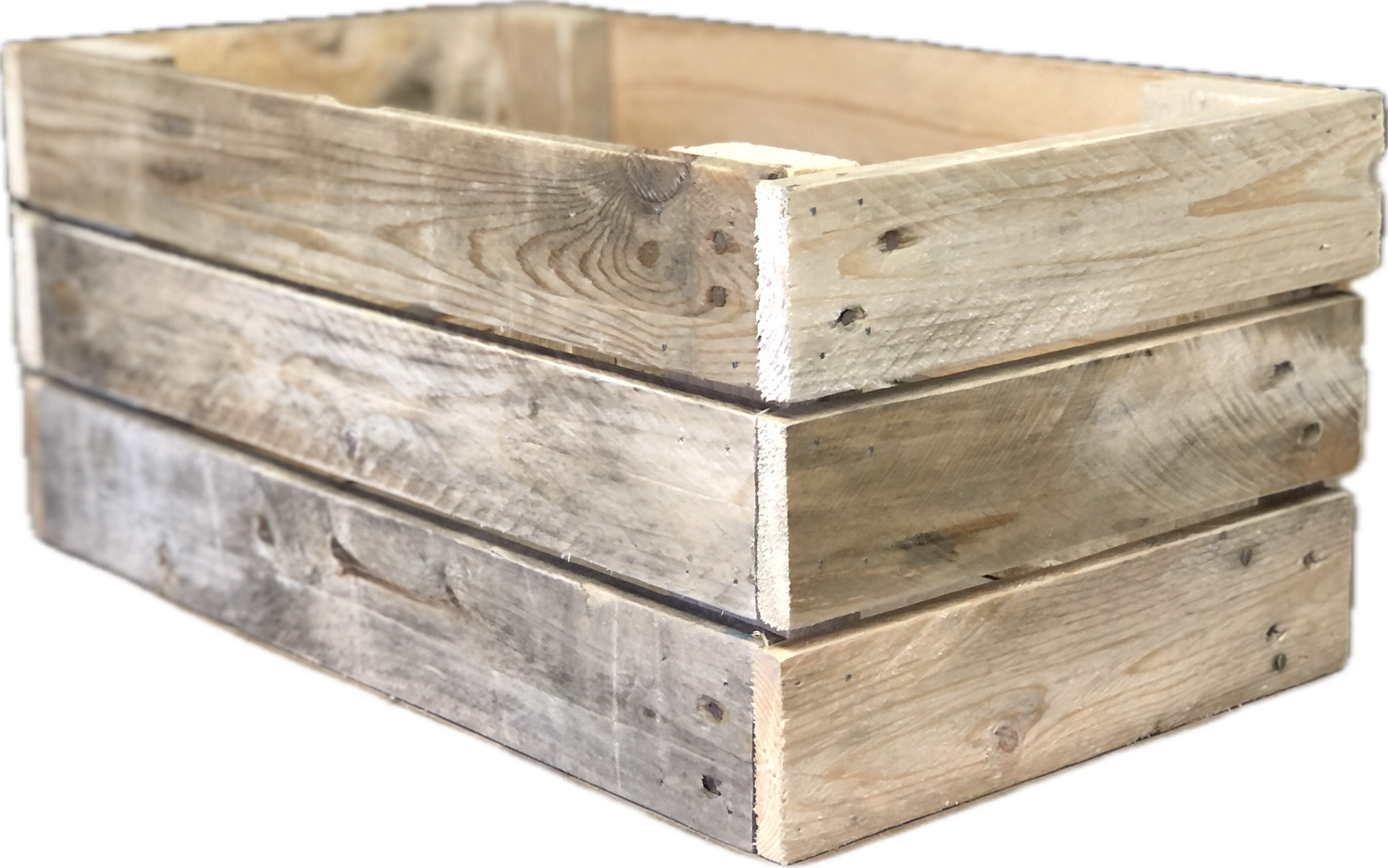 Rustic Direct Rectangular Eco Wood Crate 3 Tier 50cm x 30cm – Rustic ...