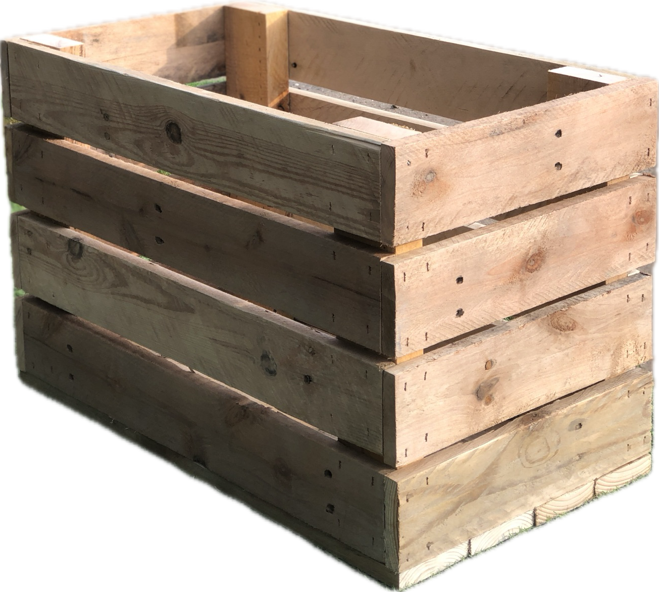 Rustic Direct Rectangular Wood Crate 4 Tier 40cm x 30cm – Rustic Direct ...