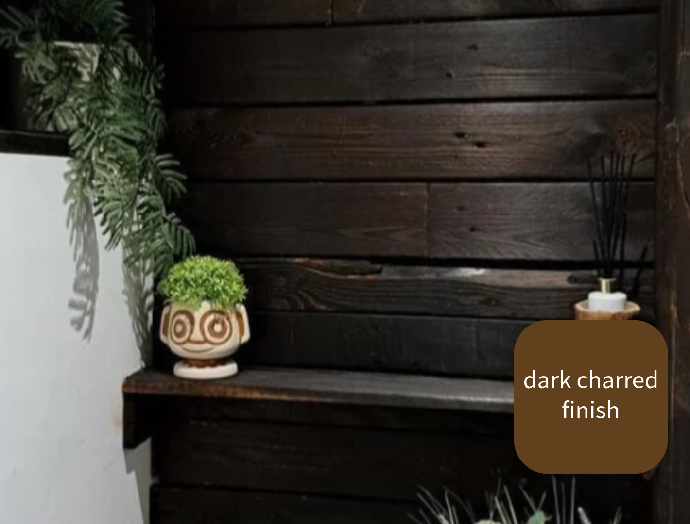 9cm Wide Uniform Cladding - Dark Charred Finish - 1m2 Pack – Rustic ...